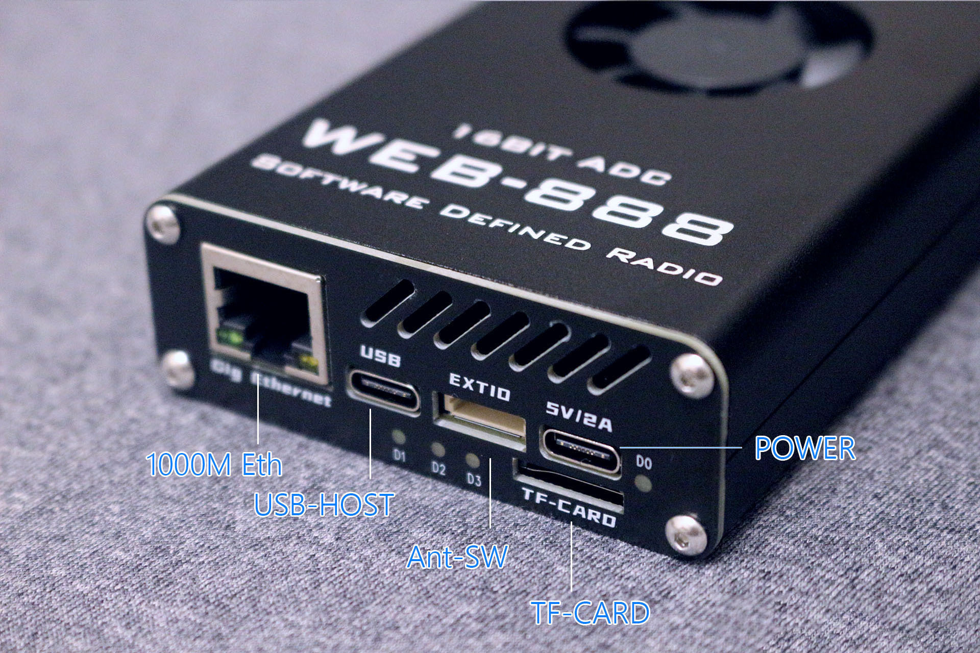 新款Web-888 16bit 62M带宽ADC网络SDR无线电接收机-阿里巴巴