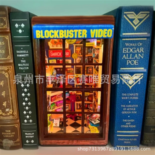 独立站新款 Blockbuster Video Rental Booknook 视频租赁书店-阿里巴巴