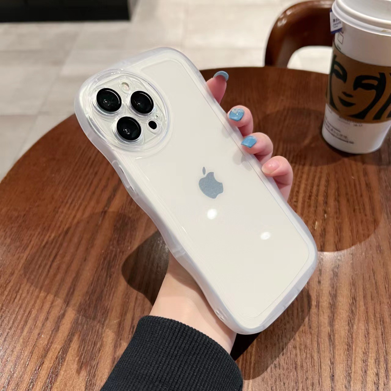 新款iphone14promax大波浪手机壳苹果13玻璃镜头膜11一体防尘网12-阿里巴巴