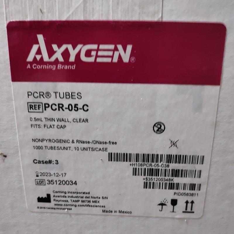爱思进Axygen PCR-05-C 0.5ml透明PCR平盖薄壁管聚丙烯材质非灭菌-阿里巴巴