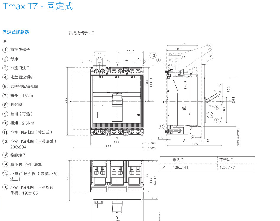 ABBTmax系塑壳断路器XT7S 1600 Ekip Dip LSI In=1600A 4p F F-阿里巴巴