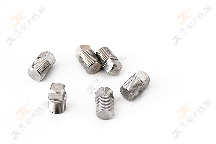 304/316外四方实心堵头 PT/NPT1/4 3/8 1/2 3/4 1寸丝堵油塞高压-阿里巴巴