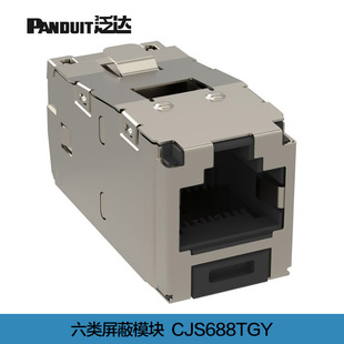 panduit泛达六类屏蔽模块CJS688TGY cat6千兆抗干扰金属外壳黑色-阿里巴巴
