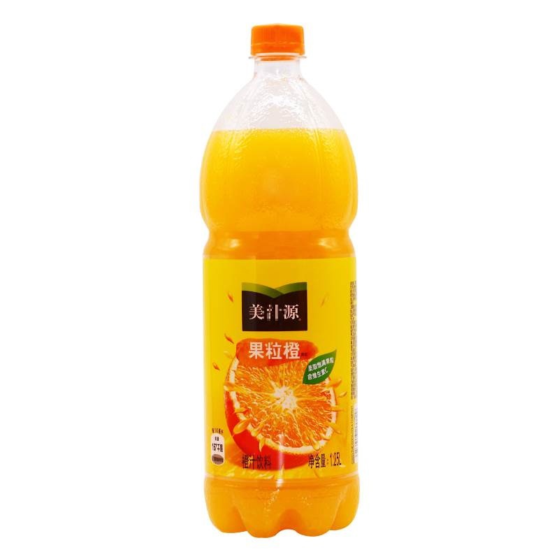美汁源果粒橙果汁橙汁饮料1.8L*6瓶装整箱 家庭装 大瓶-阿里巴巴