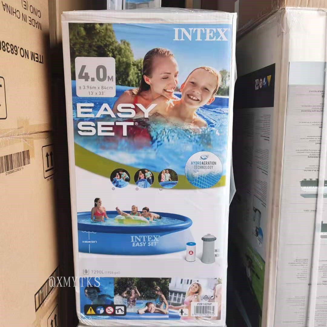 intex 28142 碟形水池 充气圆形游泳池家庭儿童戏水泳池-阿里巴巴