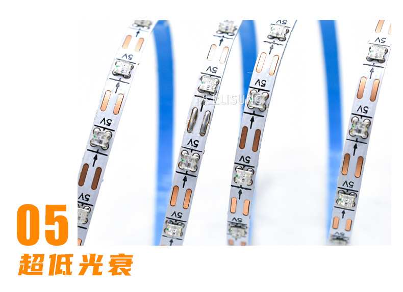 0807幻彩3MM超窄5V支持编程炫酷2020内置ic幻彩RGB灯珠led灯带-阿里巴巴