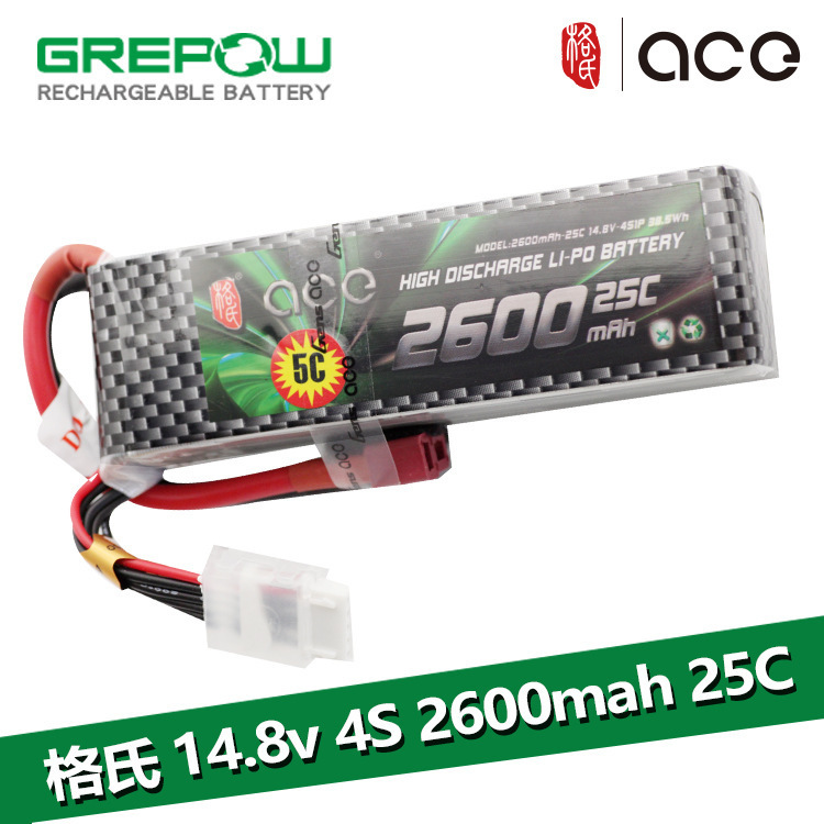 ACE格氏格式锂电池4S 6S 2200 2600 3300 4000 5300 6000 30C航模-阿里巴巴