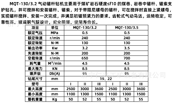 矿用石家庄MQT-130/3.2锚杆机 MQT-130/3.5气动锚锚索钻机-阿里巴巴