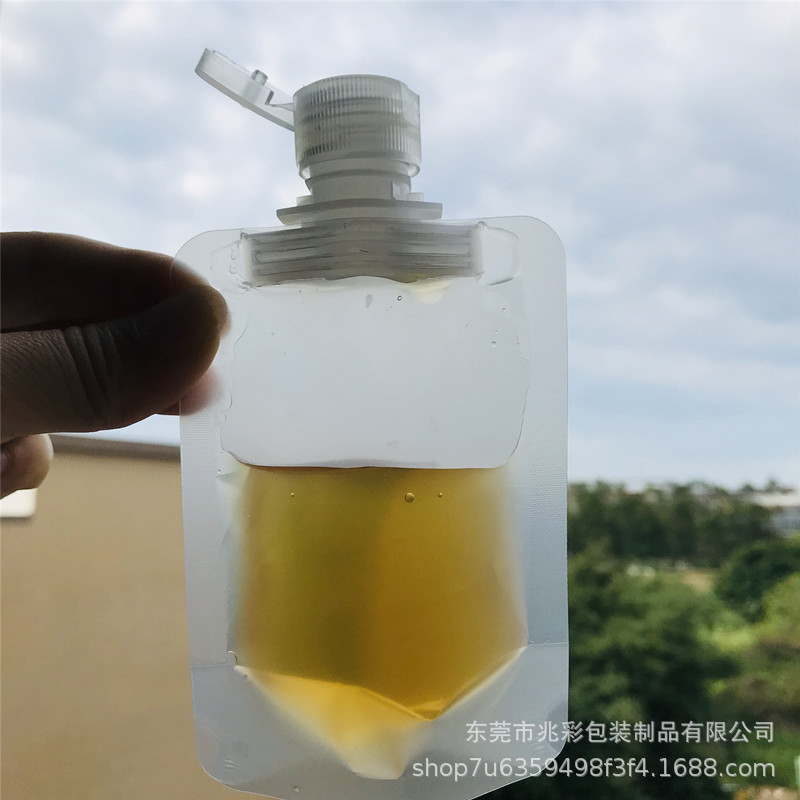 旅行分装袋翻盖30ML--100ML乳液沐浴露精油护发消毒液包装袋现货-阿里巴巴