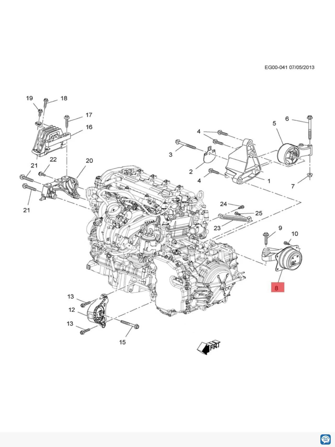 13312096 适用于新君威 欧宝雪佛兰迈锐宝1.6T变速箱脚胶 机脚胶-阿里巴巴