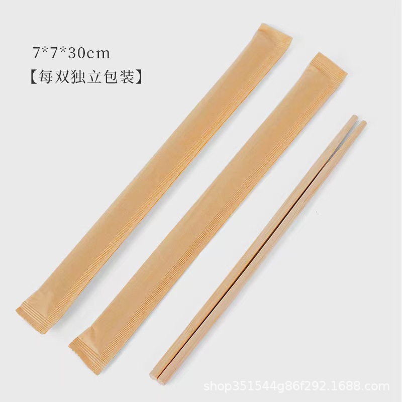 Disposable chopsticks Kraft paper packaging carbonized bamboo ...