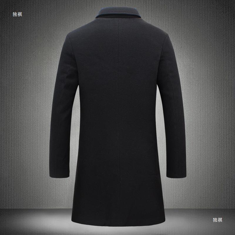 Woolen coat 2022 foreign trade men's new Korean slim fit long trench ...