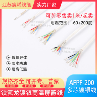 AFPF/KFFP耐高温镀银屏蔽线AFP250双绞铁氟龙信号线发烧机内线3芯-阿里巴巴