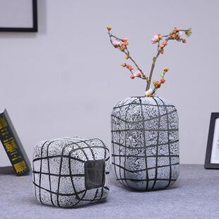 样板间创意 欧式复古鲜花插花干花玻璃花瓶 餐桌客厅卧室室内装饰-阿里巴巴