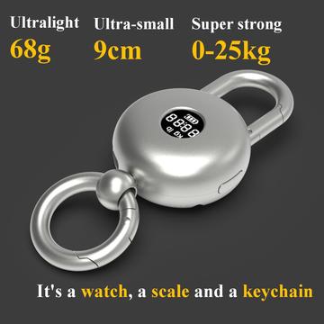 Keychain digital scale watch keychain small scale-阿里巴巴