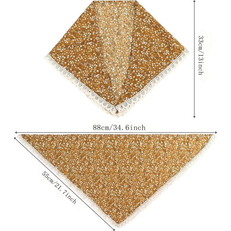 3 count Floral Scarf Chiffon Hair Bandanas Kerchief Boho-阿里巴巴