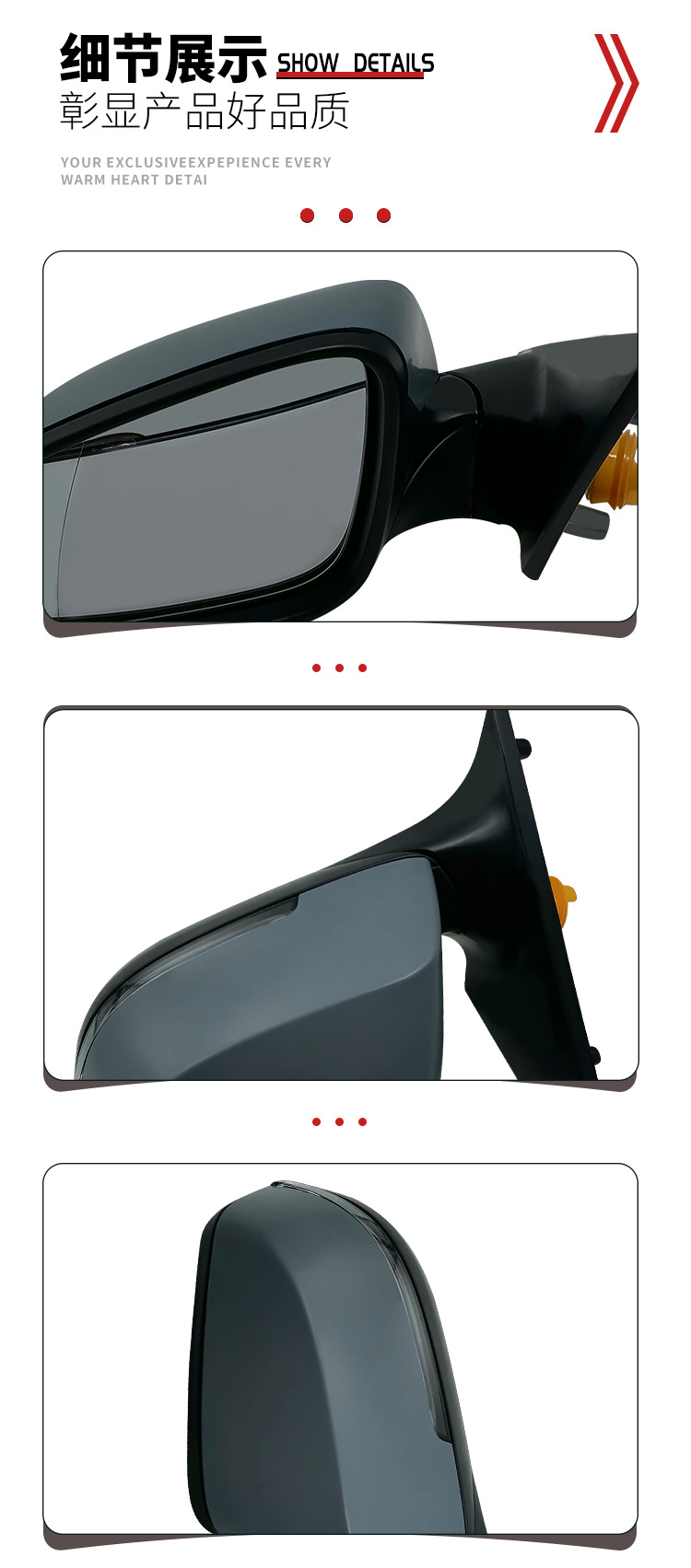 适用于11-13年宝马5系F18后视镜总成 新款磨砂面倒车镜5116735650-阿里巴巴