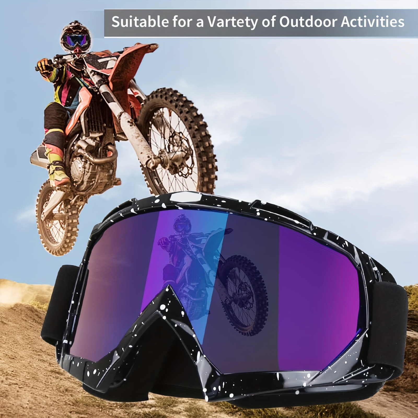 High Performance Motorcycle Gogg with Tpu Frame pc Color-阿里巴巴