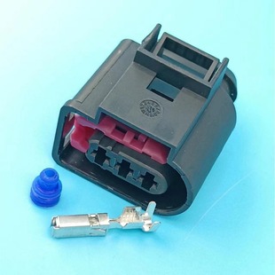 国产DJ7037B-3.5-21适用汽车发动机油轨压力传感器插头4D0971993-阿里巴巴