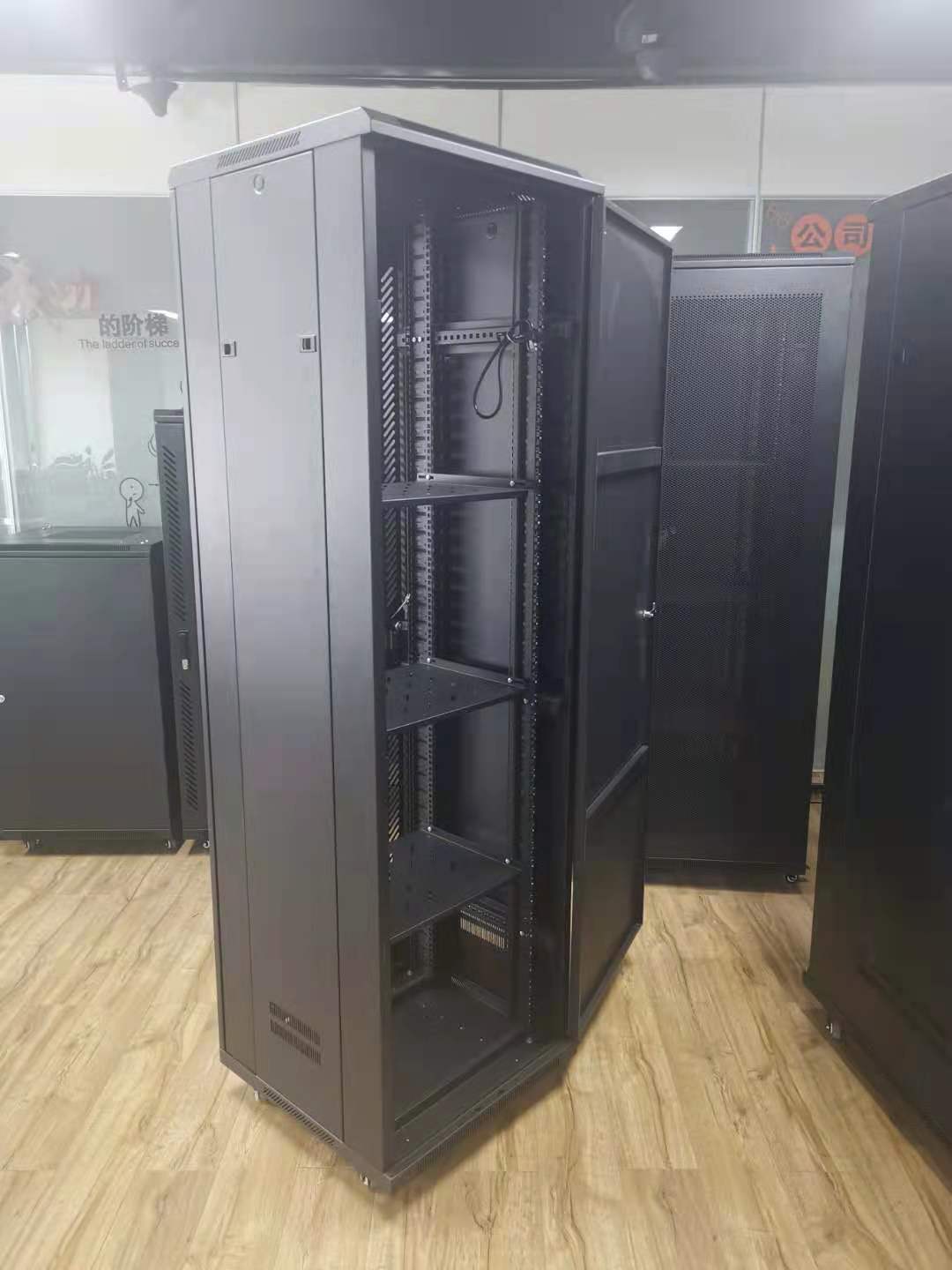 宁波美度网络机柜 宁波工厂 42u玻璃门19寸标准服务器机柜2米机柜-阿里巴巴