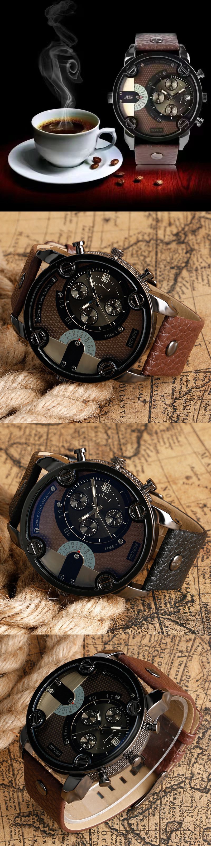 超大时尚石英刻度欧美大气表多维度皮带风格军表表盘-阿里巴巴
