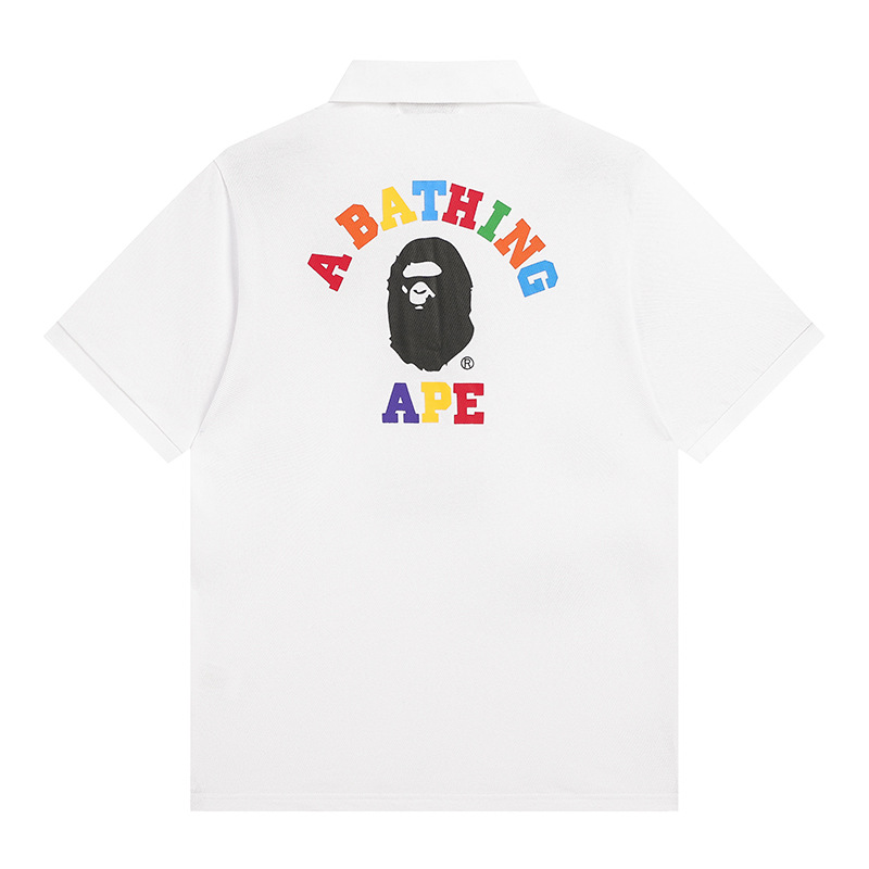 Wholesale fashion brand BAPE front pocket ape print back color letters ...