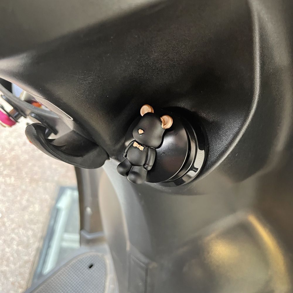 电动车摩托车一键启动钥匙孔保护盖可爱卡通草莓熊点火装置保护盖-阿里巴巴