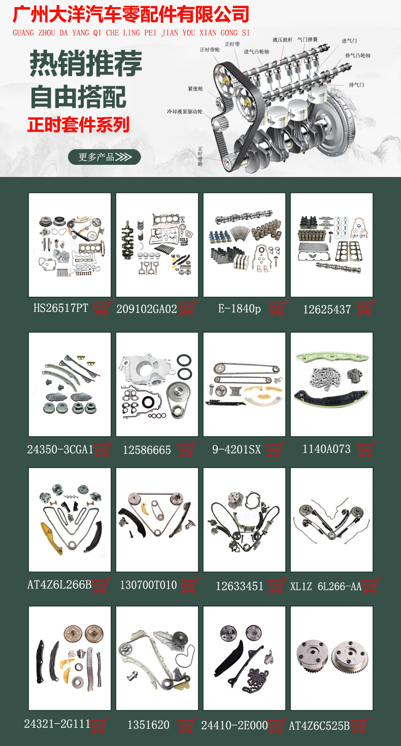 L3K914143 L3K914151定时链条套件 适用07-2012年马自达3 6 2.3L-阿里巴巴