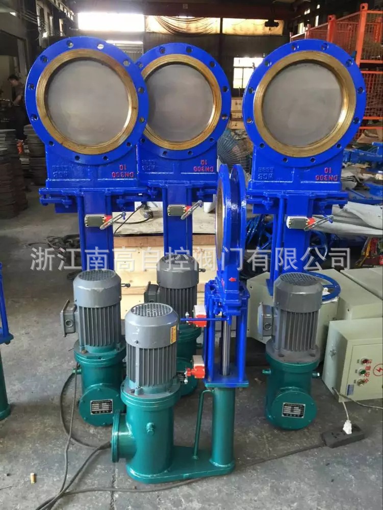 不锈钢气动明杆刀型闸阀PZ673H-16P DN200气动刀型闸阀-阿里巴巴