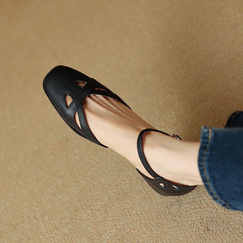 CHIKO Kylee Square Toe Block Heels Pumps Shoes