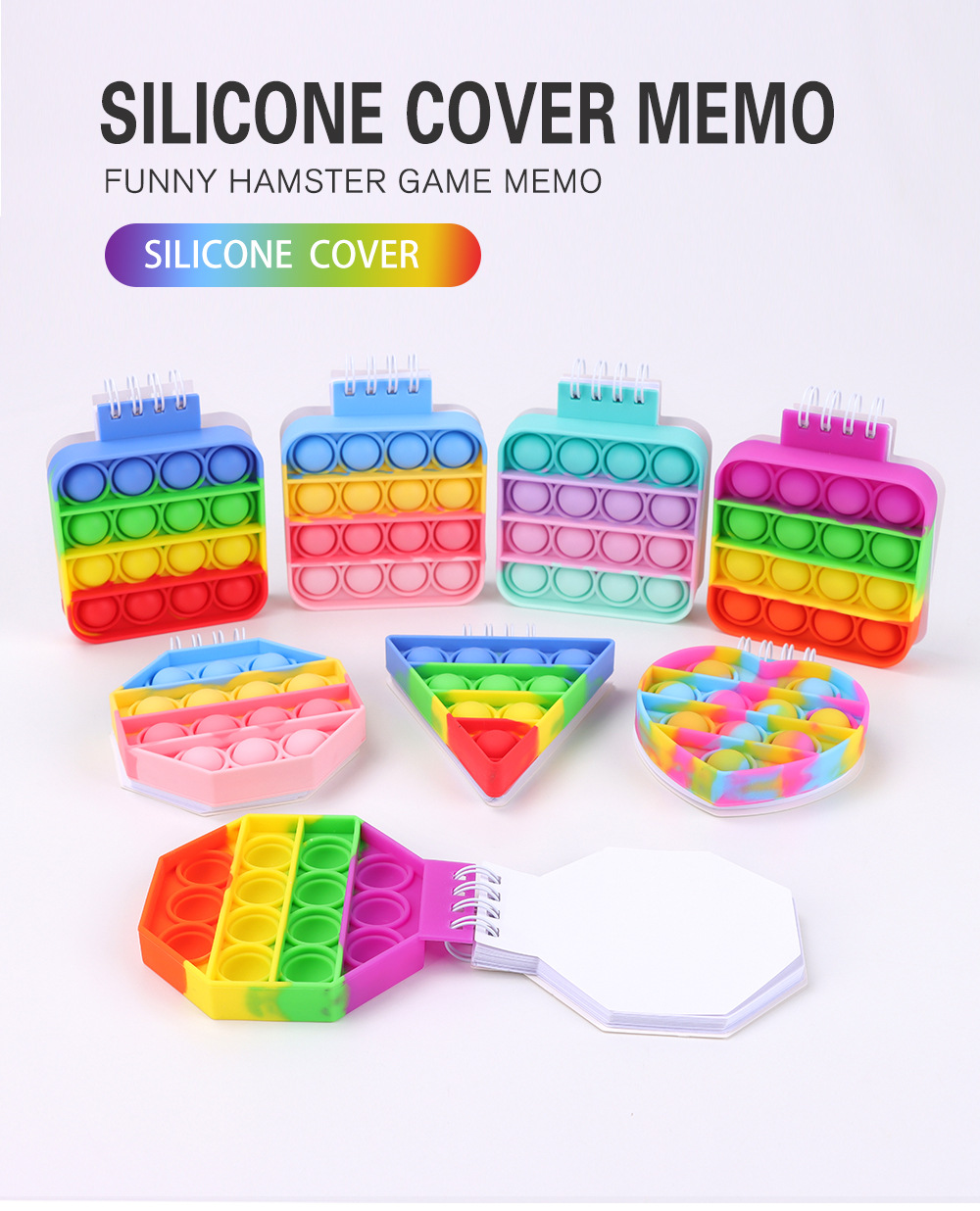 Mini Kawaii Pop Its Notebook Bubble Fidget Sensory Notebooks-阿里巴巴