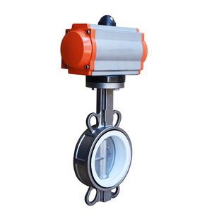 手柄四氟蝶阀 304阀门 厂家D71F-16P DN100不锈钢对夹蝶阀-阿里巴巴