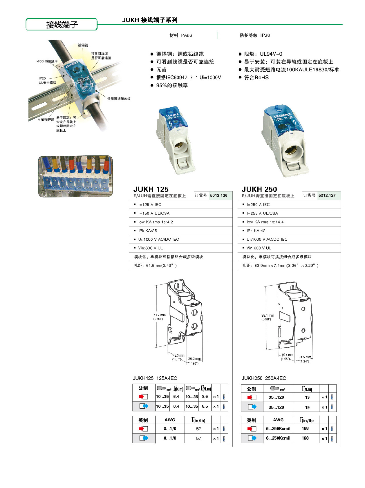 上海雷普单极分线盒UKK250A 汇流排接线盒250A 带电镀 品牌授权-阿里巴巴