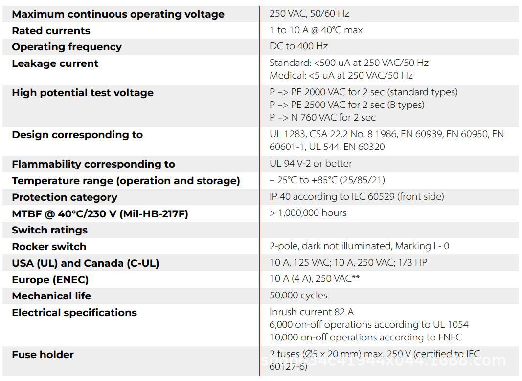 SCHAFFNER FN9290 交流电源输入模块-阿里巴巴
