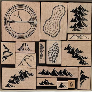 跨境新款Handmade Map Making Stamp Kit 手工地图制作印章套件-阿里巴巴