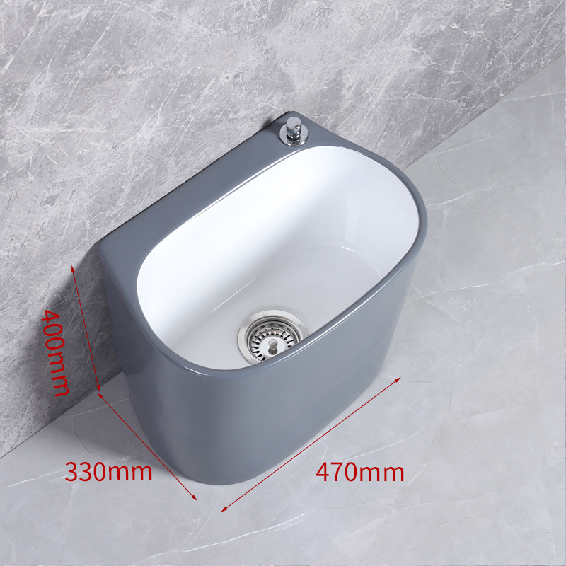 Balcony Ceramic Mop Pool Large Outdoor Mop Pool Bathroom Mop Basin ...