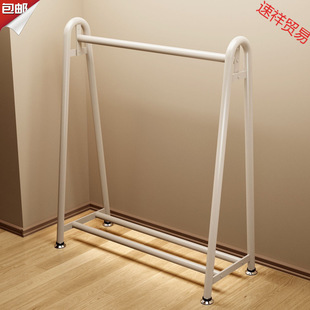 衣架落地立式家用卧室内挂衣服架子宿舍特厚加高衣帽架阳台晾衣杆-阿里巴巴