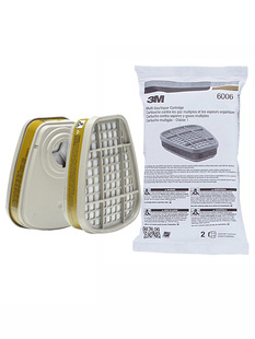 原装正品3M 6006多用气体防毒防尘滤盒配件6200/7502/6800面罩使-阿里巴巴