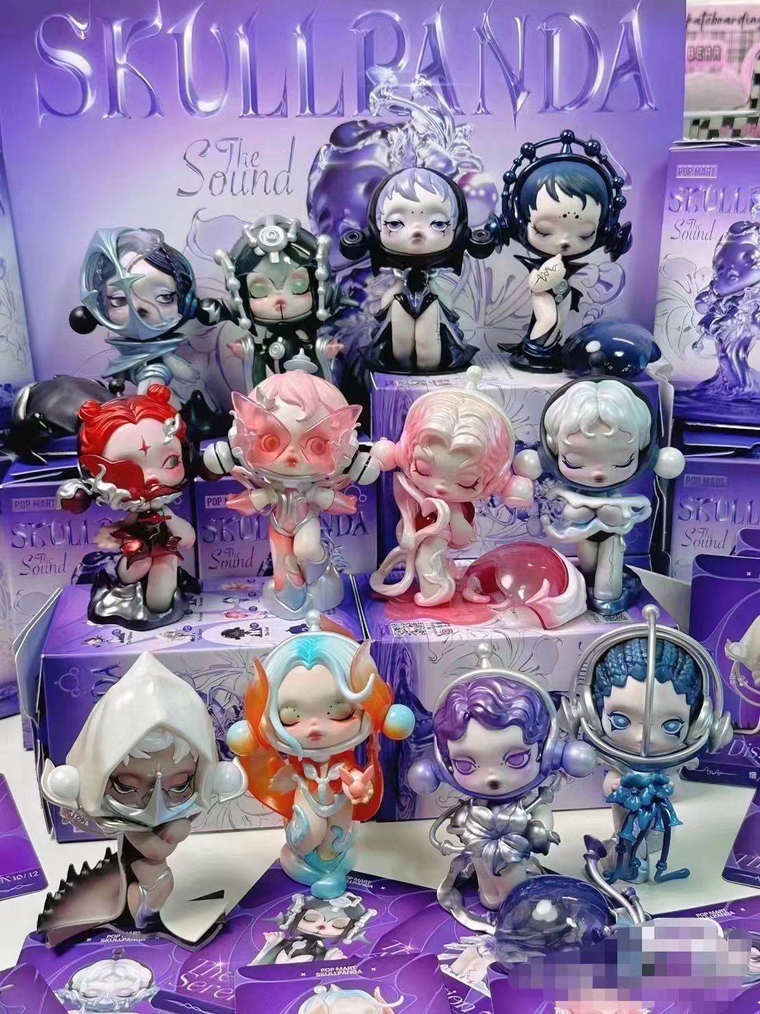 POPMART泡泡玛特 SKULLPANDA声音系列盲盒SP手办公仔摆件女生礼物-阿里巴巴