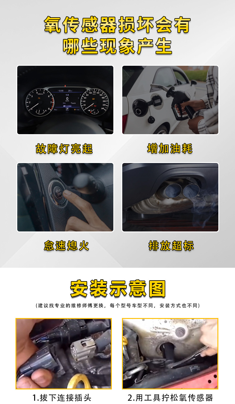 适用于三菱蓝瑟汽车氧传感器 空气燃料比氧气传感器批发 1588A195-阿里巴巴