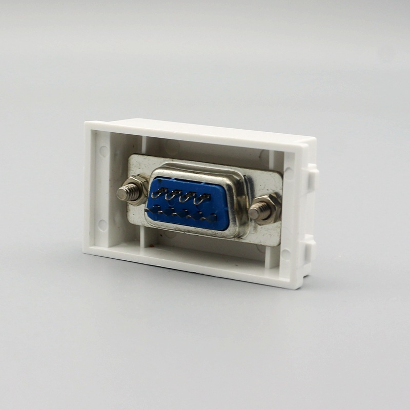 128型 VGA 9针公焊接模块多媒体模块 VGA数据模块 可配面板及地插-阿里巴巴