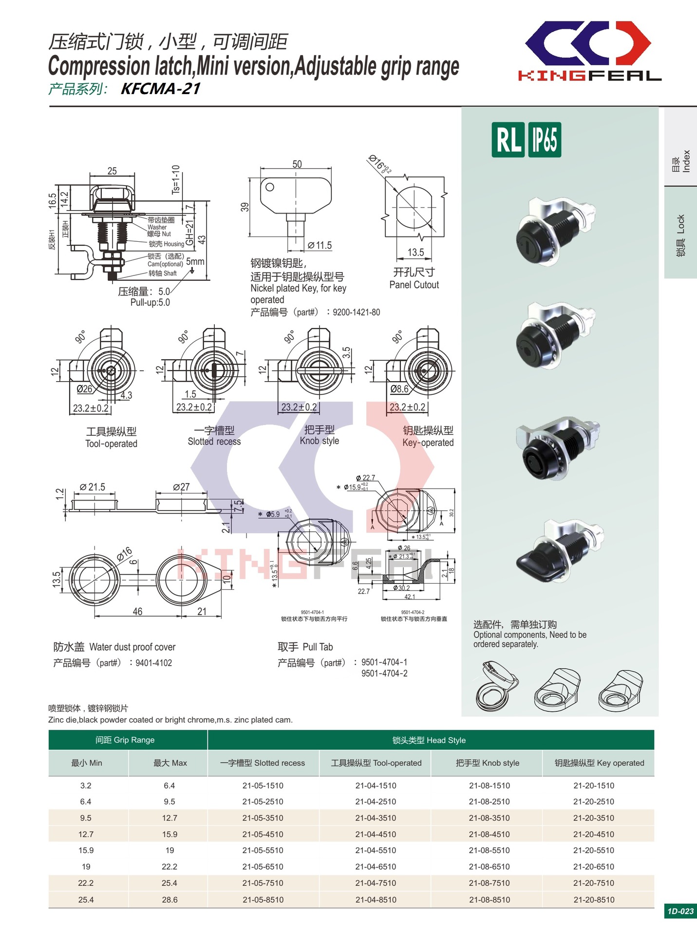 优质小型一字槽型压缩锁 类SOUTHCO E3-59-15/25/35/45/65/75/85-阿里巴巴