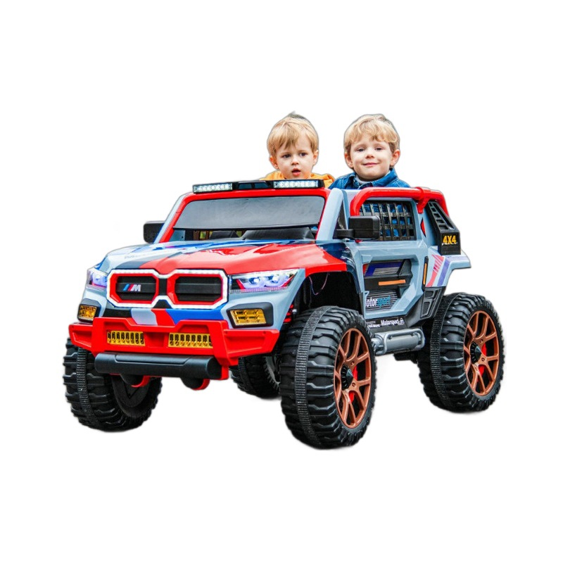 Children's electric car cross-country double tram parents can ride baby ...