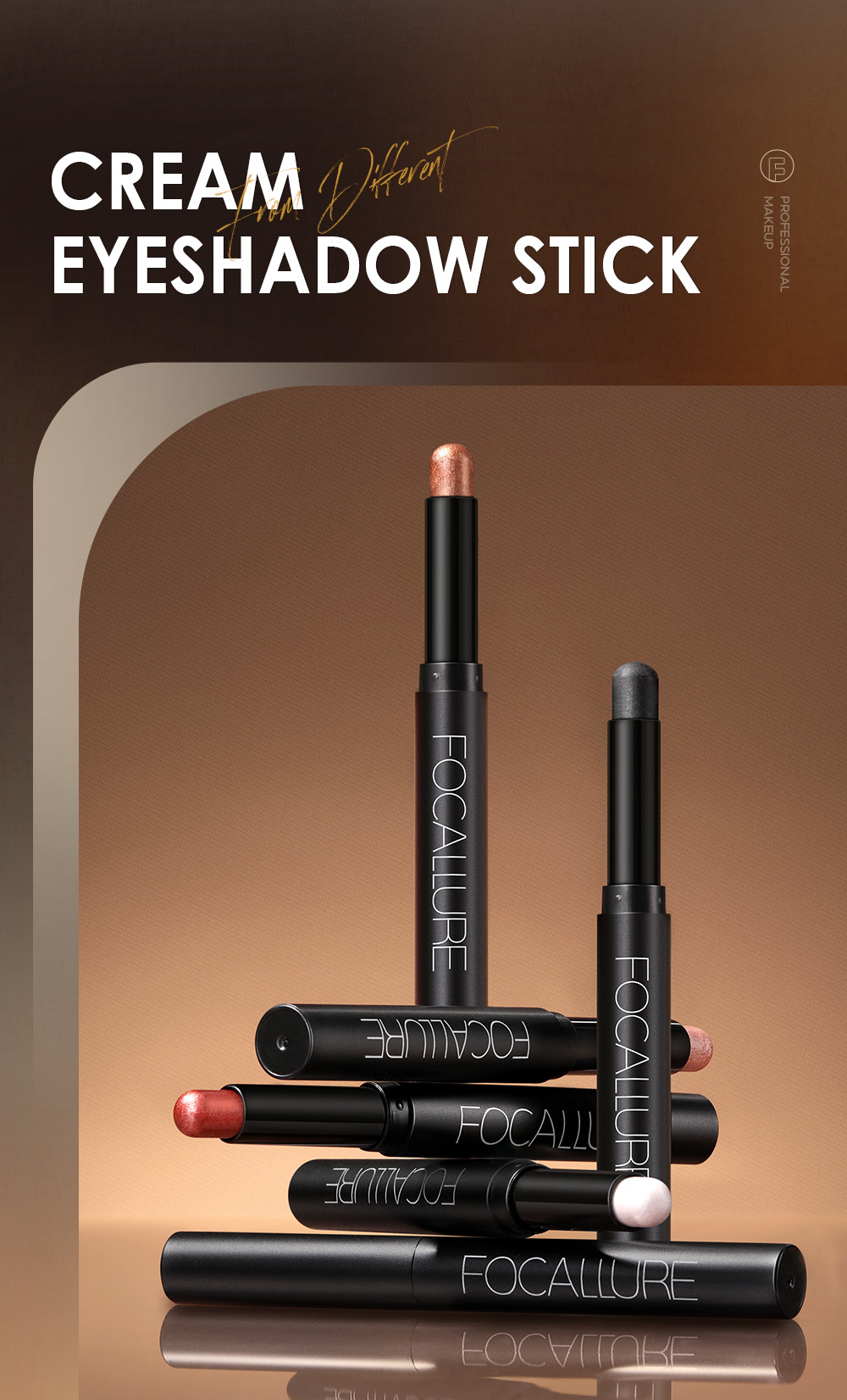 FOCALLURE跨境眼影棒批发珠光细闪高光防水提亮卧蚕眼影笔FA38-阿里巴巴