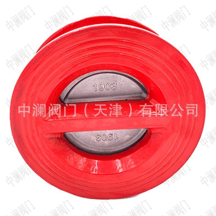蝶式止回阀DH77X-10/16Q 常温常压对夹 现货 国标逆止阀 球墨铸铁-阿里巴巴