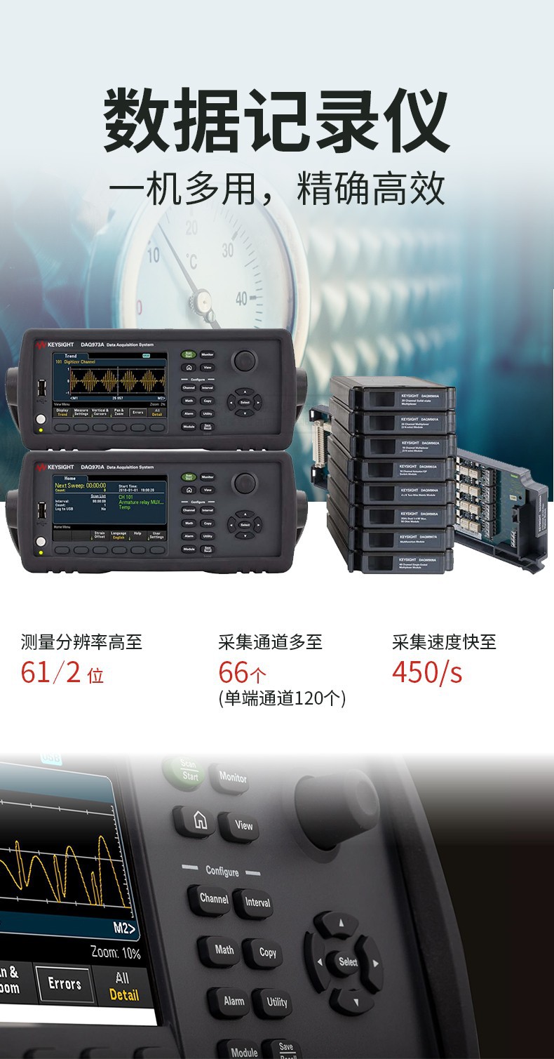 KEYSIGHT是德科技(原安捷伦)DAQ970A+DAQM901A数据采集仪DAQ973A-阿里巴巴