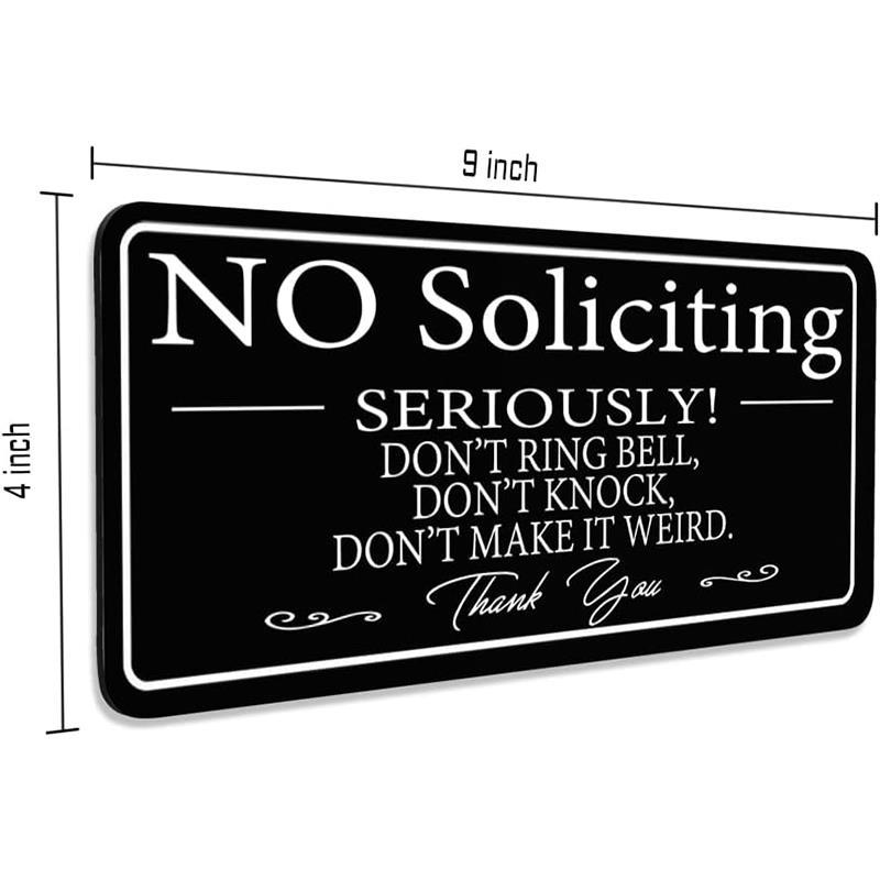 现货跨境外贸禁止推销标识牌门牌No Soliciting Sign Signage-阿里巴巴
