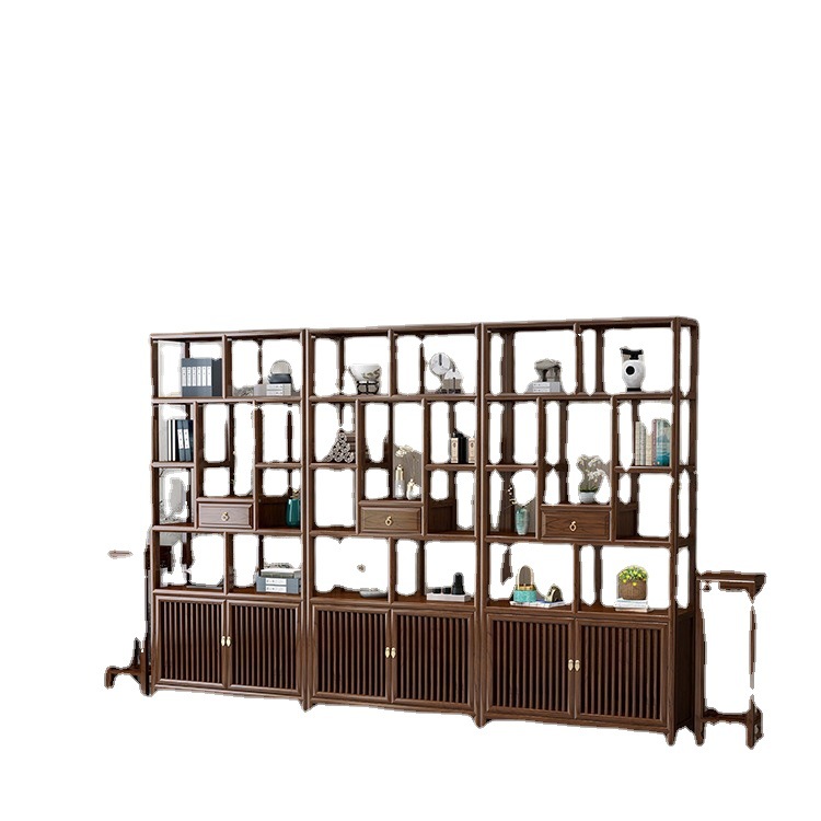 Office Tea Room Display Cabinet Antique Rack Solid Wood New Chinese ...