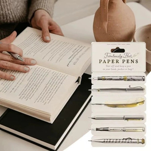 跨境新品 Fabulously Flat Paper Pens 神奇扁平超薄便携纸笔-阿里巴巴