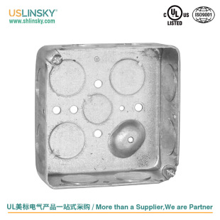 USLINSKY灵天美标电气金属接线盒UL认证家用电气接线盒镀锌盒子-阿里巴巴